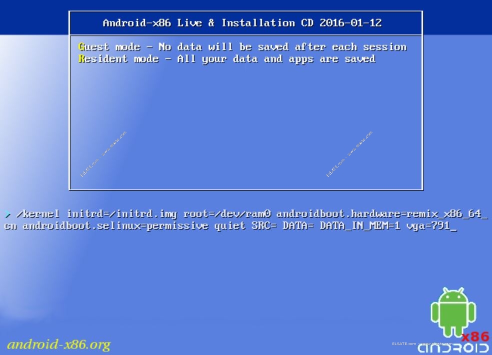 Como iniciar Android-x86 Live-CD cuando hay problemas con la gráfica ...