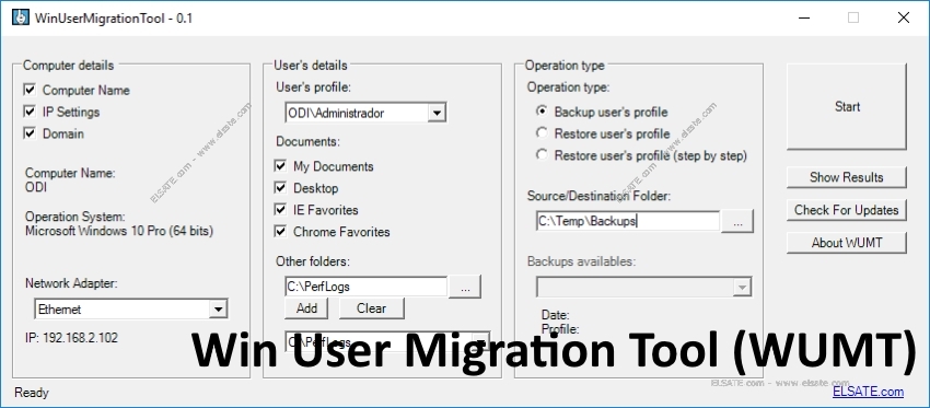 Win User Migration Tool (WUMT) - Migrate user profile to another ...