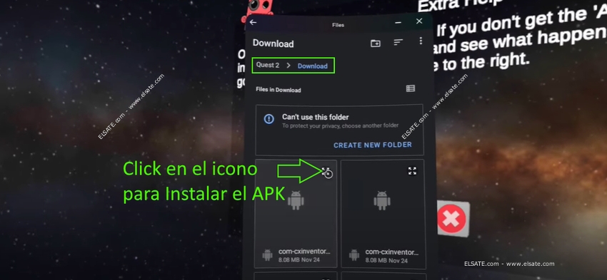 Install APK on Meta Quest - Tutorial - ELSATE.com